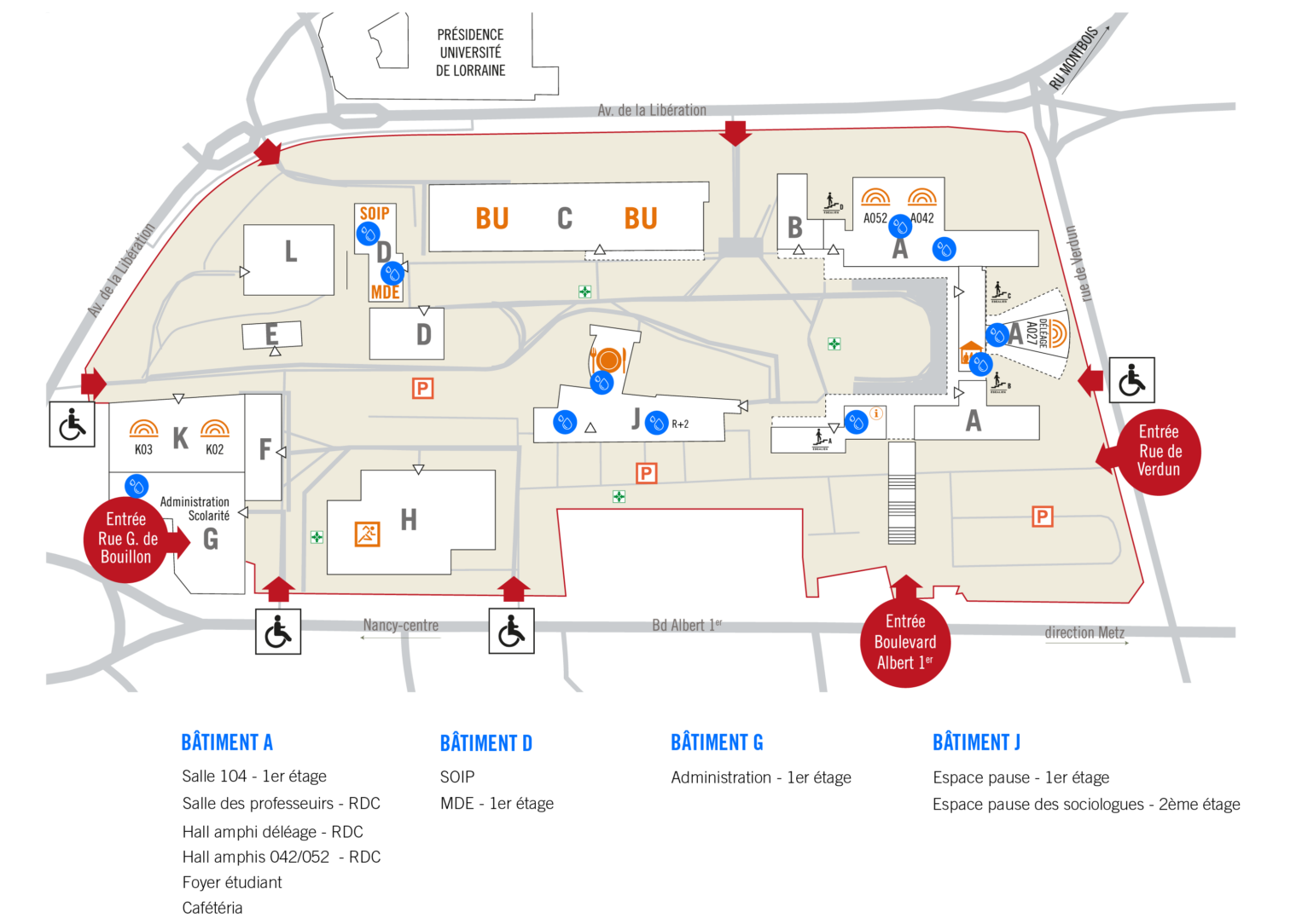 Contact - Campus Lettres Sciences Humaines Nancy