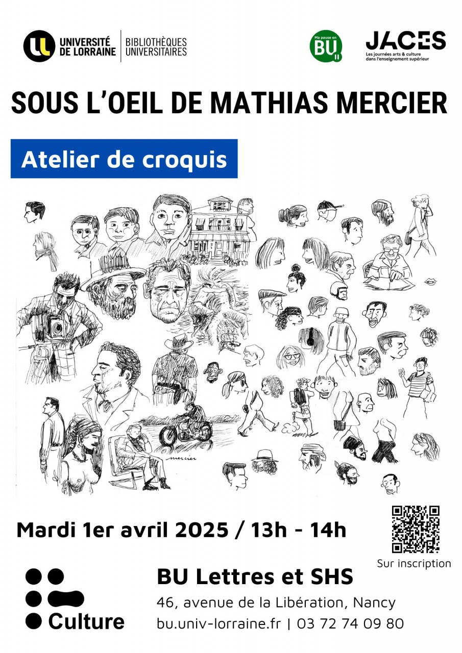 [Atelier] « Sous l’œil de Mathias Mercier, atelier de croquis » à la BU ...