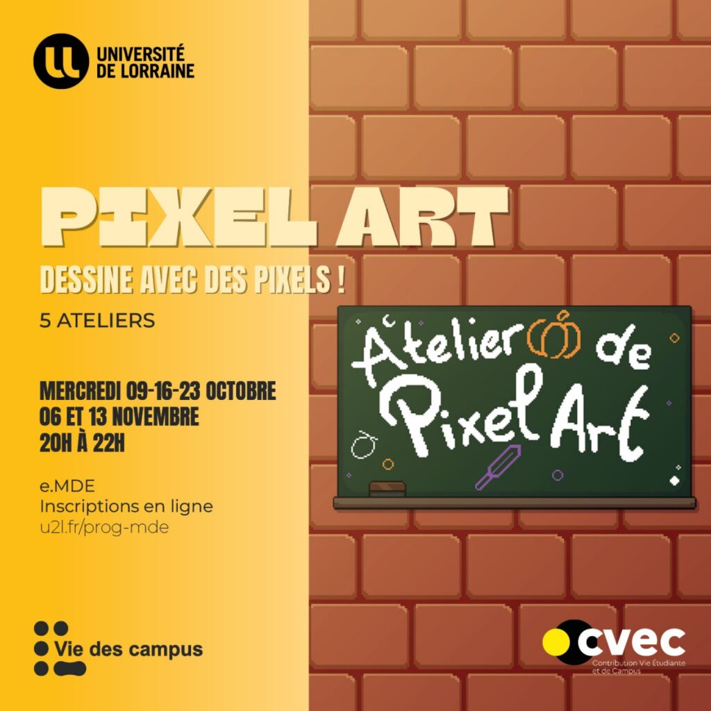 [Atelier] Pixel-Art en ligne - Université de Lorraine